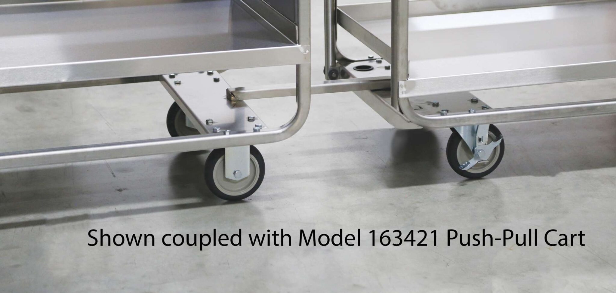 Lakeside 169167 Push-Pull Trailing Cart w/o Handle, 3 Shelf: 21" x 33 ...