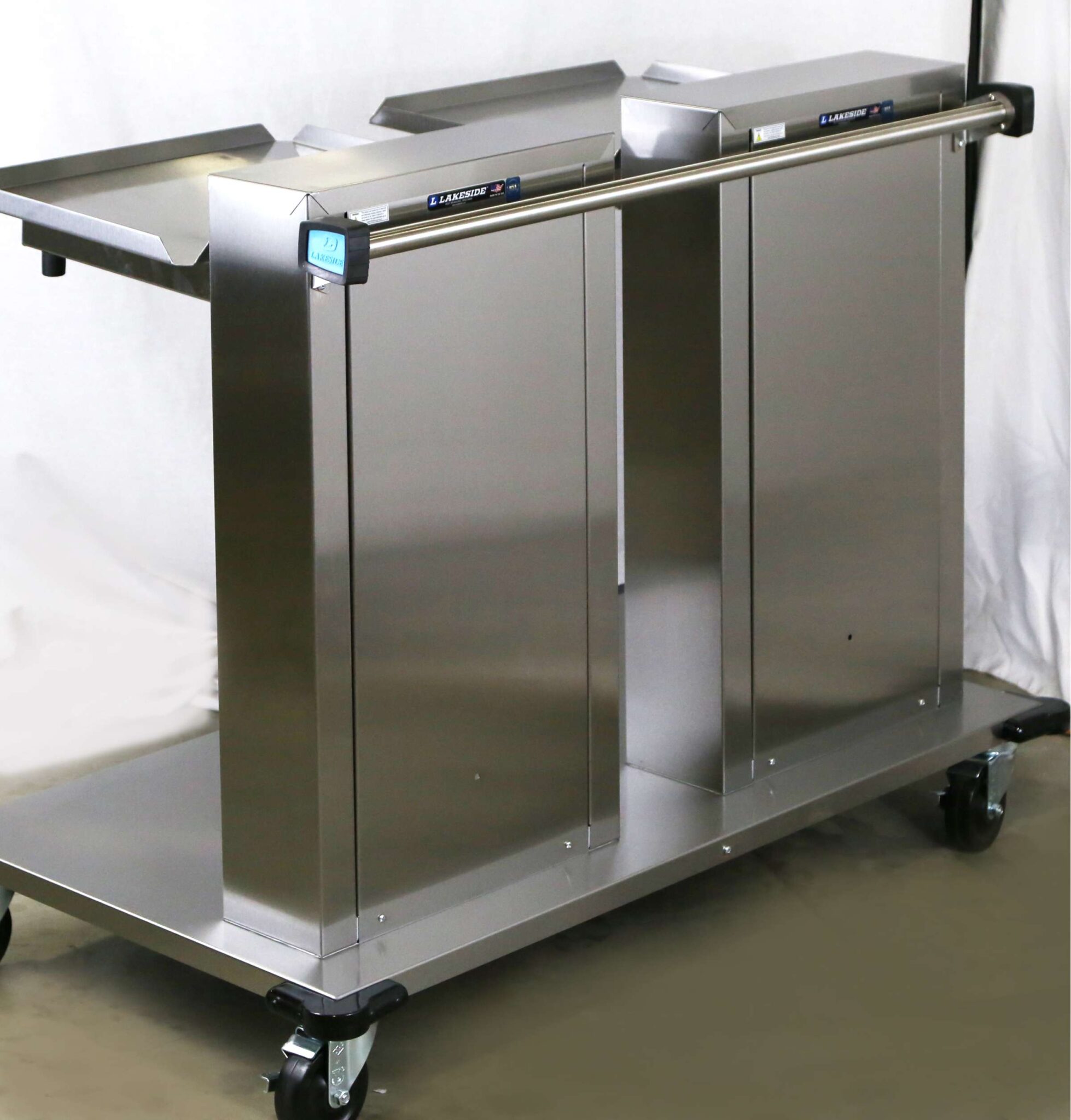 Lakeside 2818 Dual Platform Mobile Tray Dispenser for 14" x 18" Trays ...