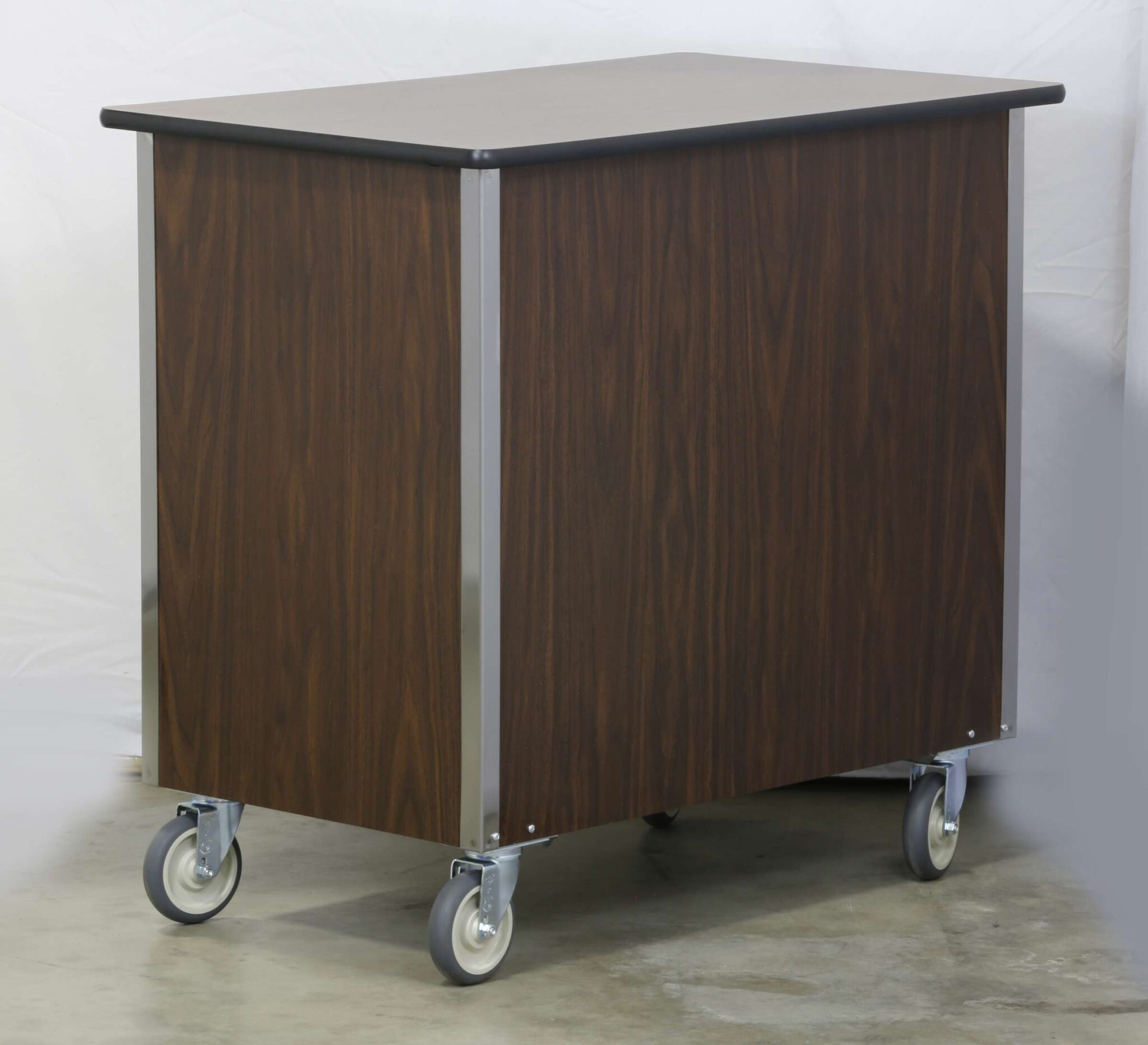 Lakeside 646 Enclosed Serving Cart, Stainless Steel, 3 Shelf: 21" x 35 ...