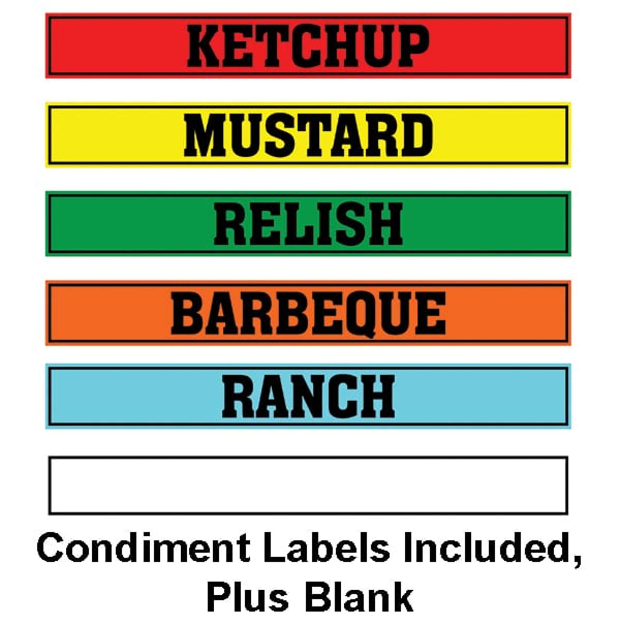 Lakeside 159867 Safe-Serv Hands-Free Condiment Station with a Single ...