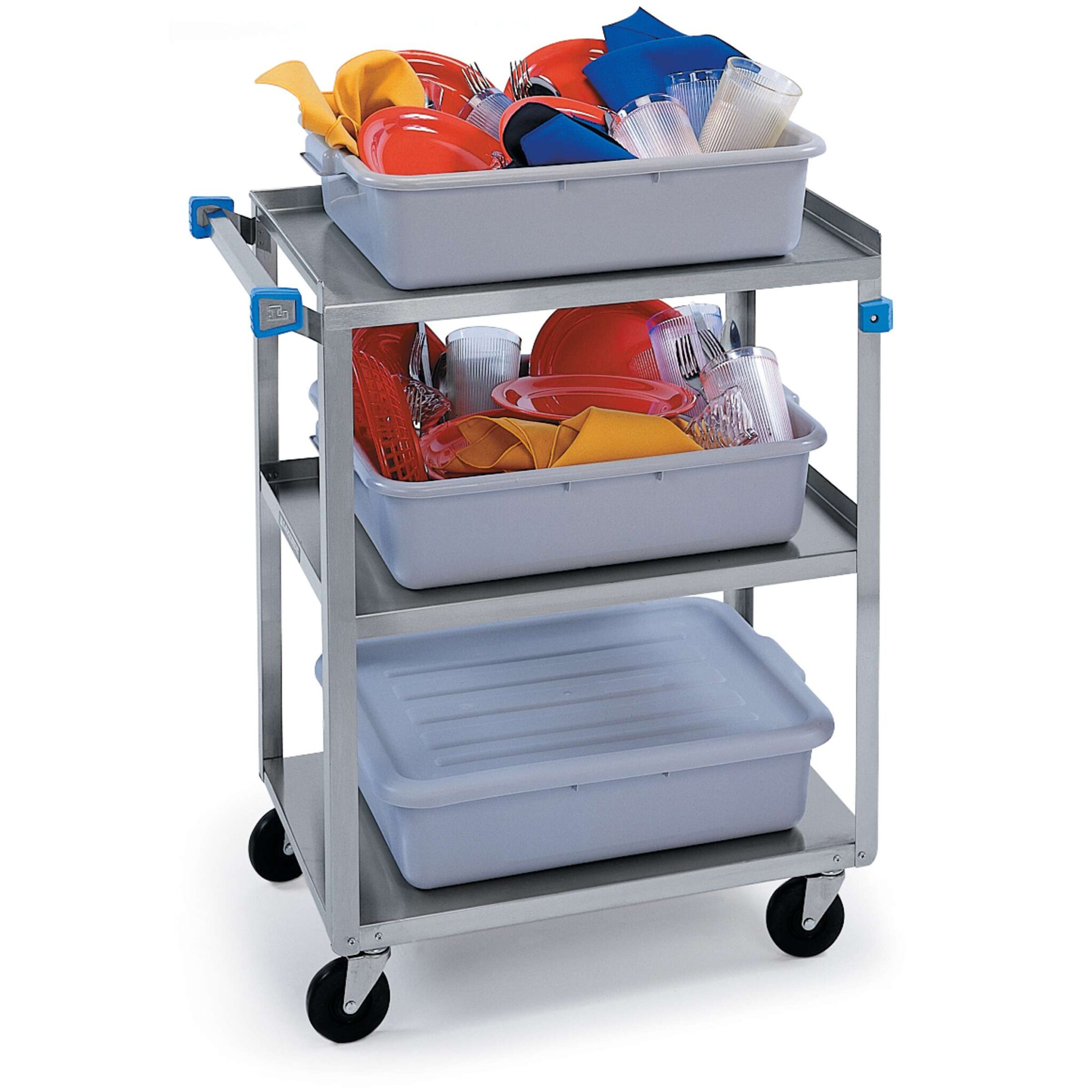 Lakeside 311 Stainless Steel Utility Cart, 3 Shelf: 15-1/2" x 24", 300 ...