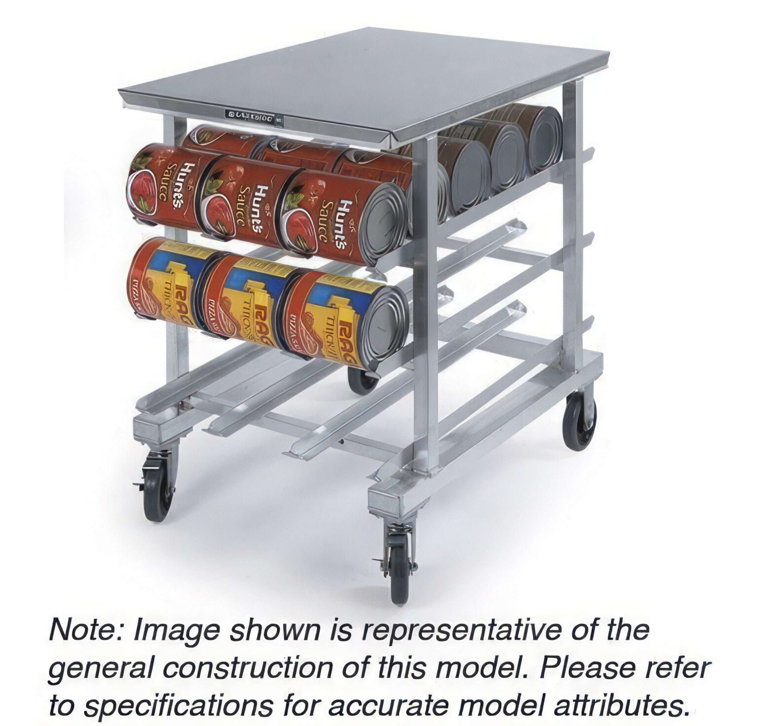 Lakeside 331 Stationary, Full Size Can Rack with 108 #10 Can Capacity ...