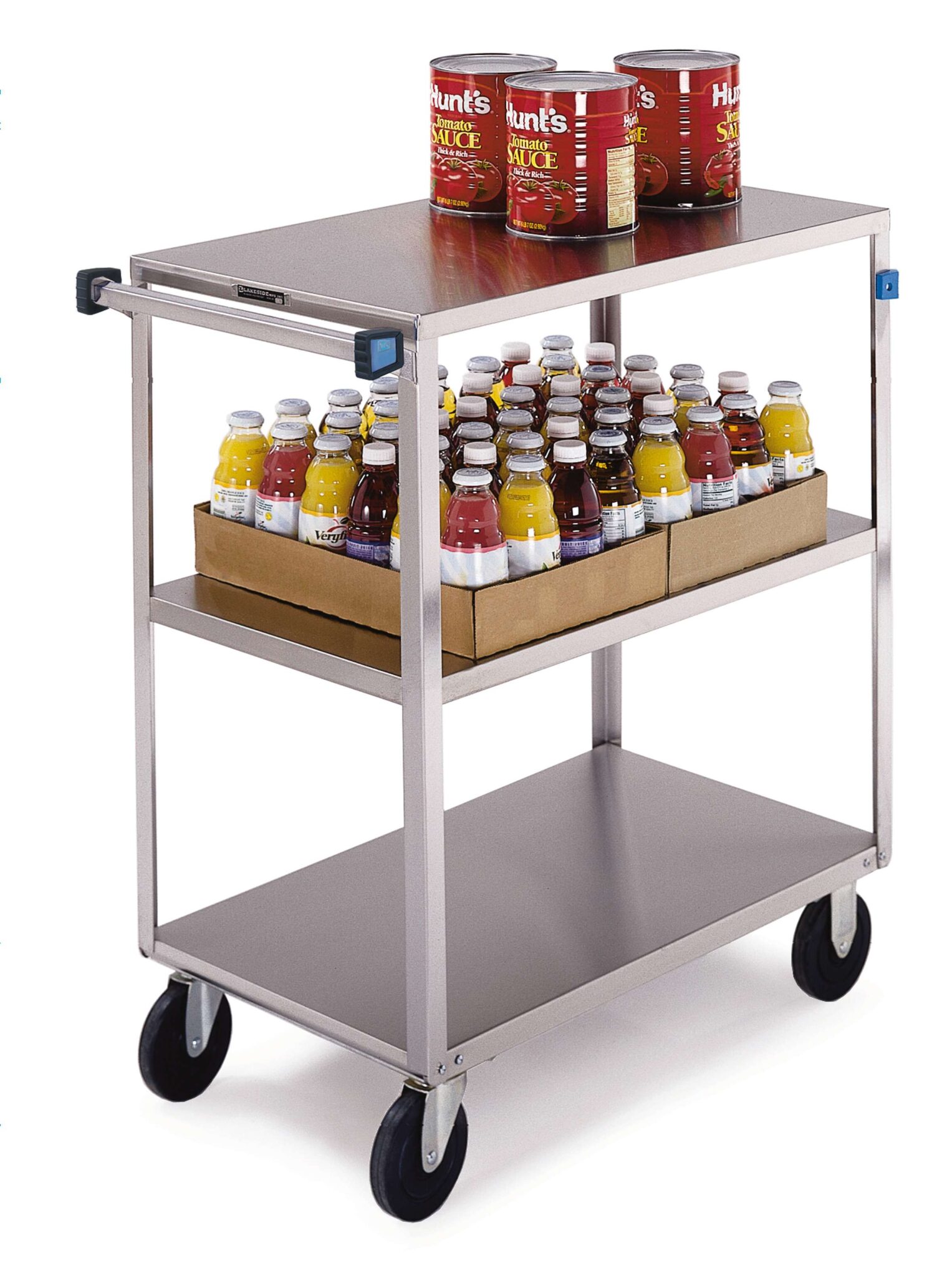 Lakeside 351 Multi-Shelf Cart, 3 Shelf: 18" x 31", All Edges Turned ...
