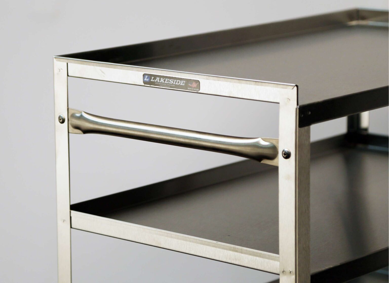 Lakeside 357 Multi-Shelf Cart with Recessed Handle, 5 Shelf: 18" x 31 ...