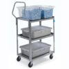 Lakeside 311 Stainless Steel Utility Cart, 3 Shelf: 15-1/2" x 24", 300 ...