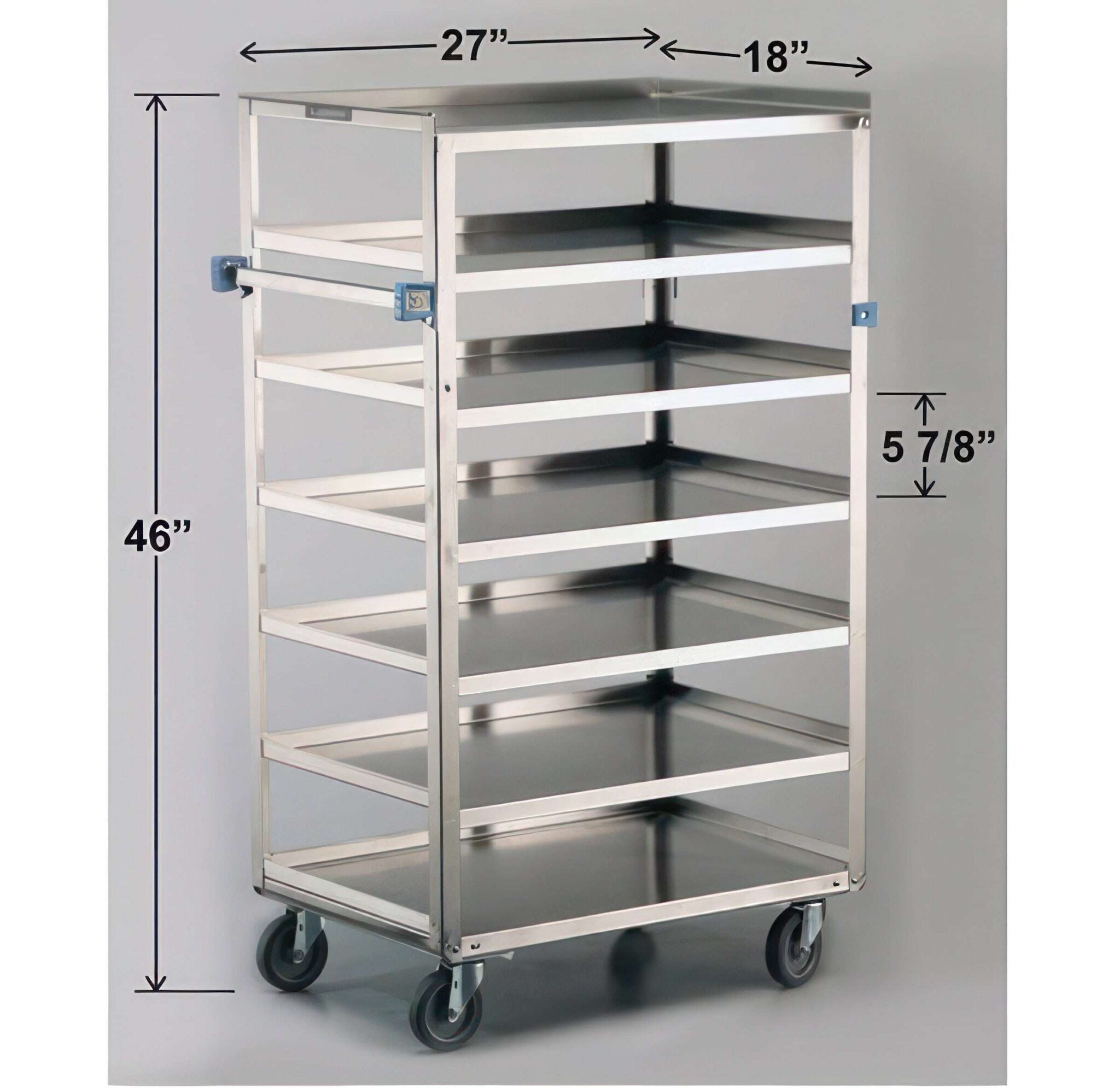 Lakeside 437 Economy Tray Retrieval Cart with Cover (6-tray Capacity ...