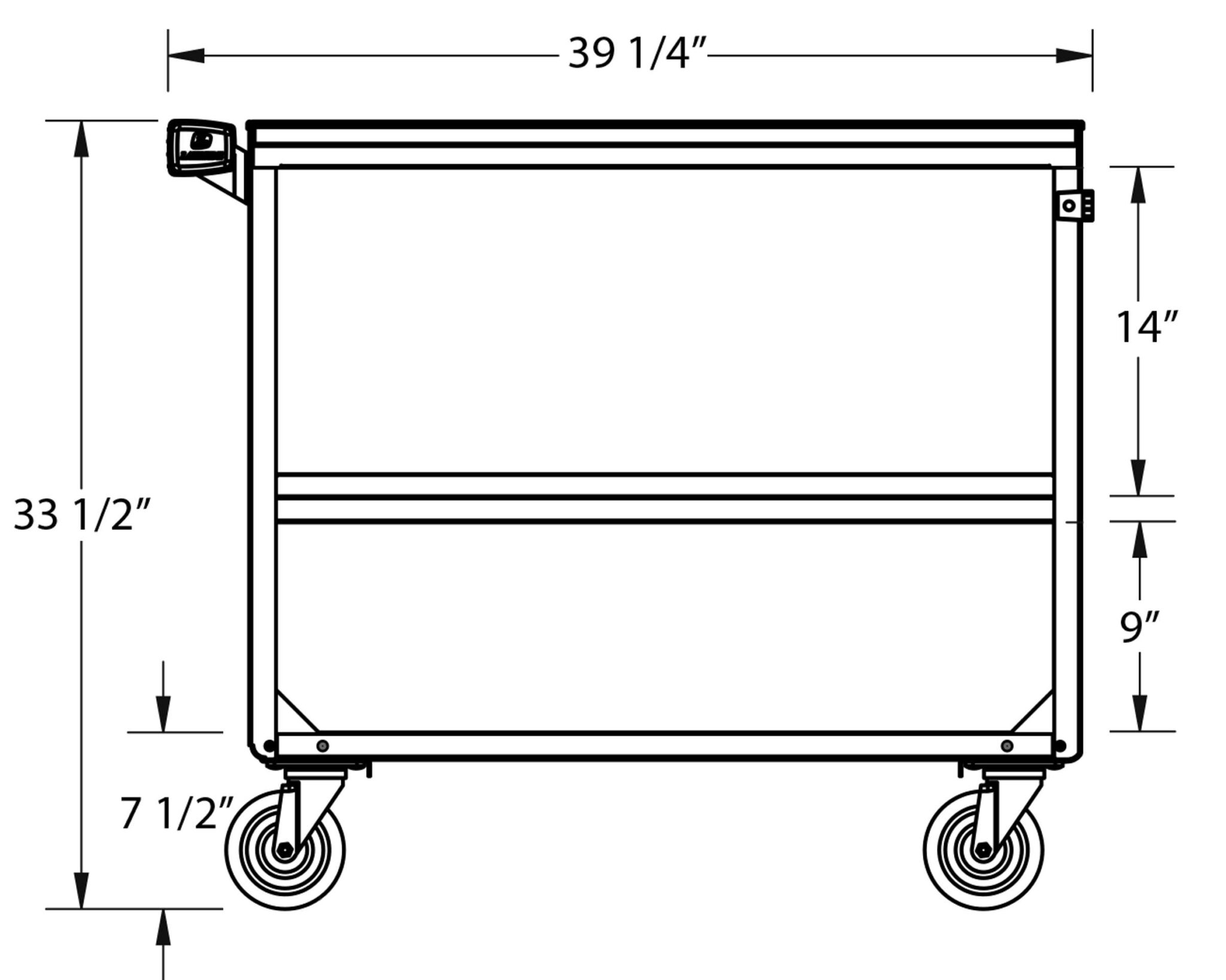 Lakeside 444ES Stainless Steel Utility Cart, Ground Shipping Eligible ...