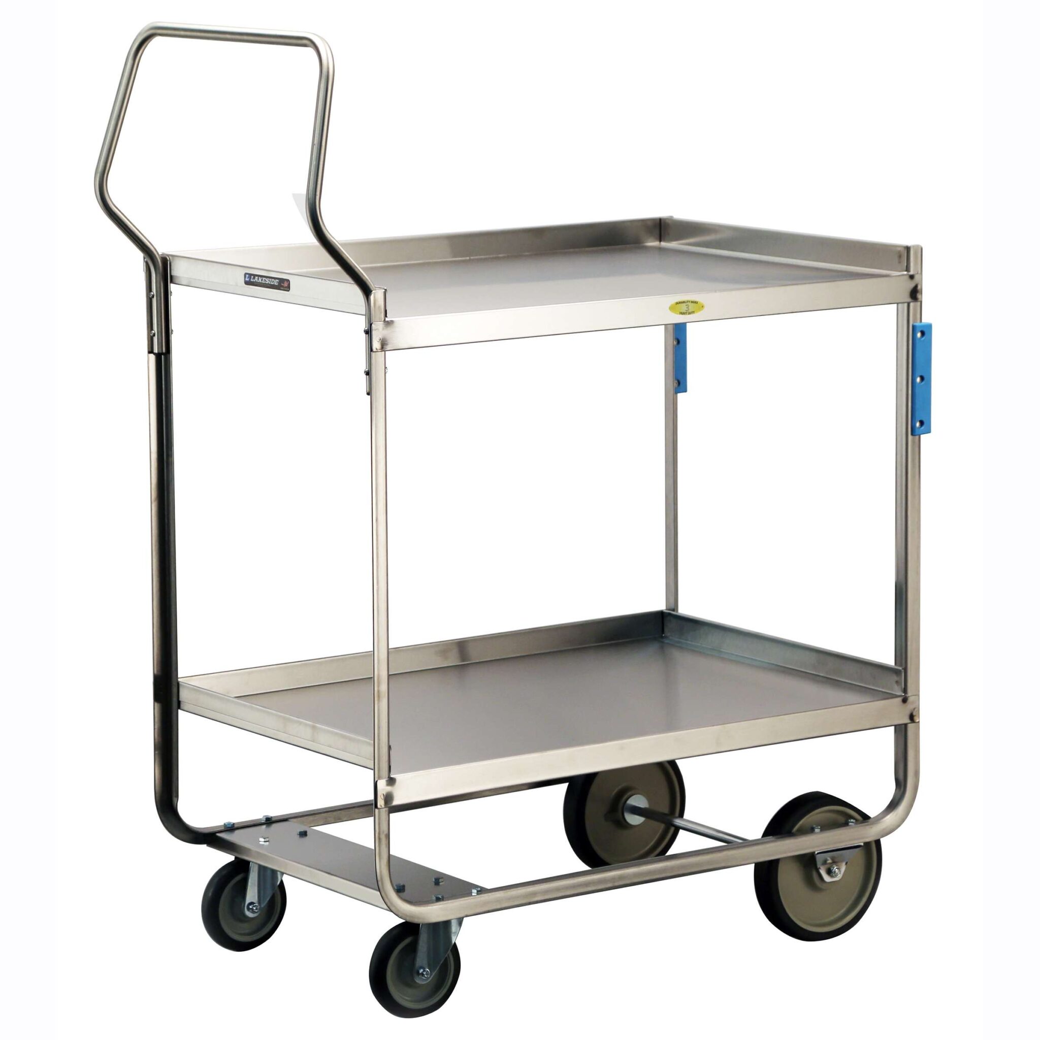 Lakeside 4743 Handler Series Utility Cart with Ergonomic Handle, 2 ...
