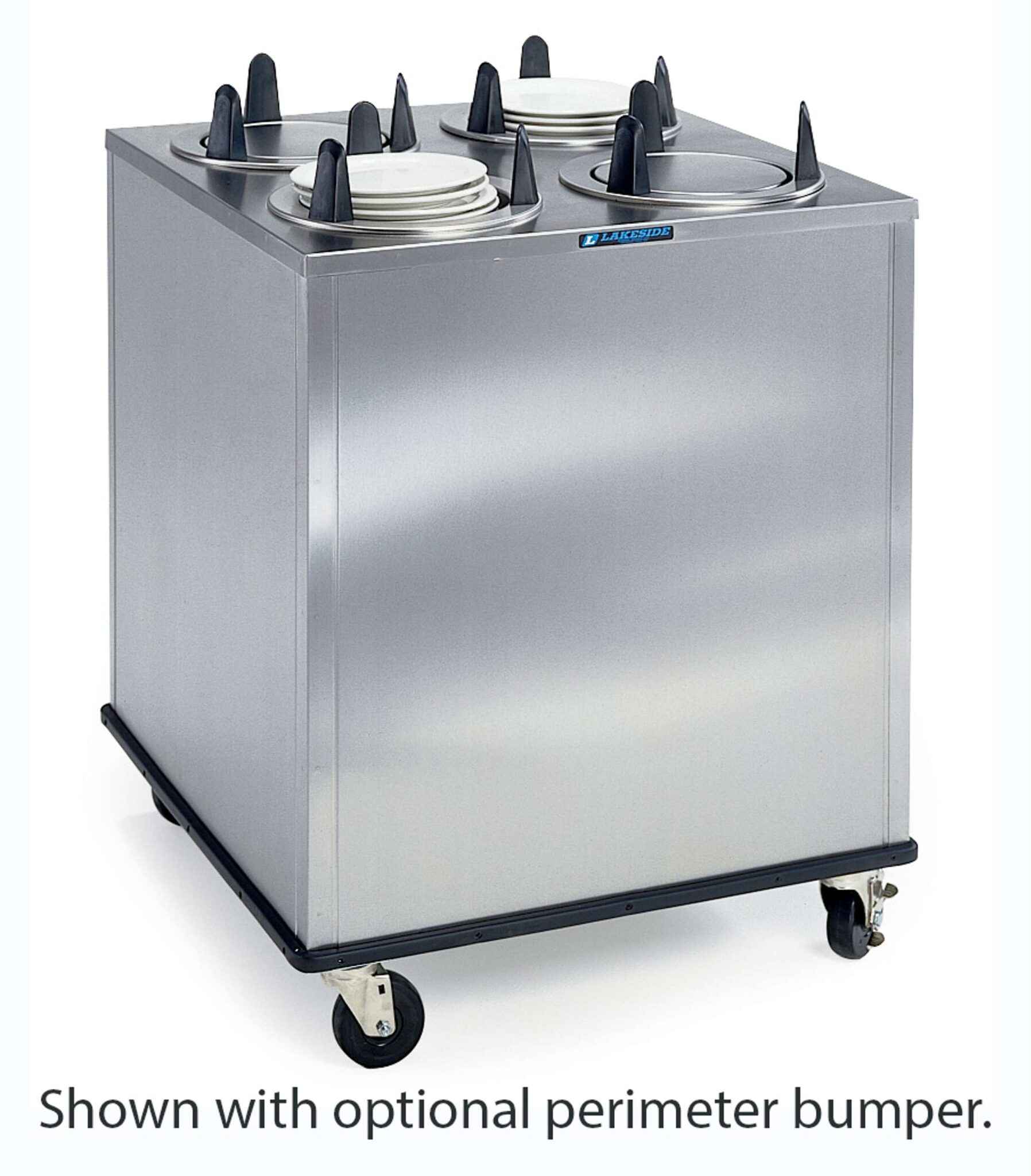 Lakeside 5409 Mobile Plate Dispenser, Non-Heated, Four Stack, for 8-1/4 ...