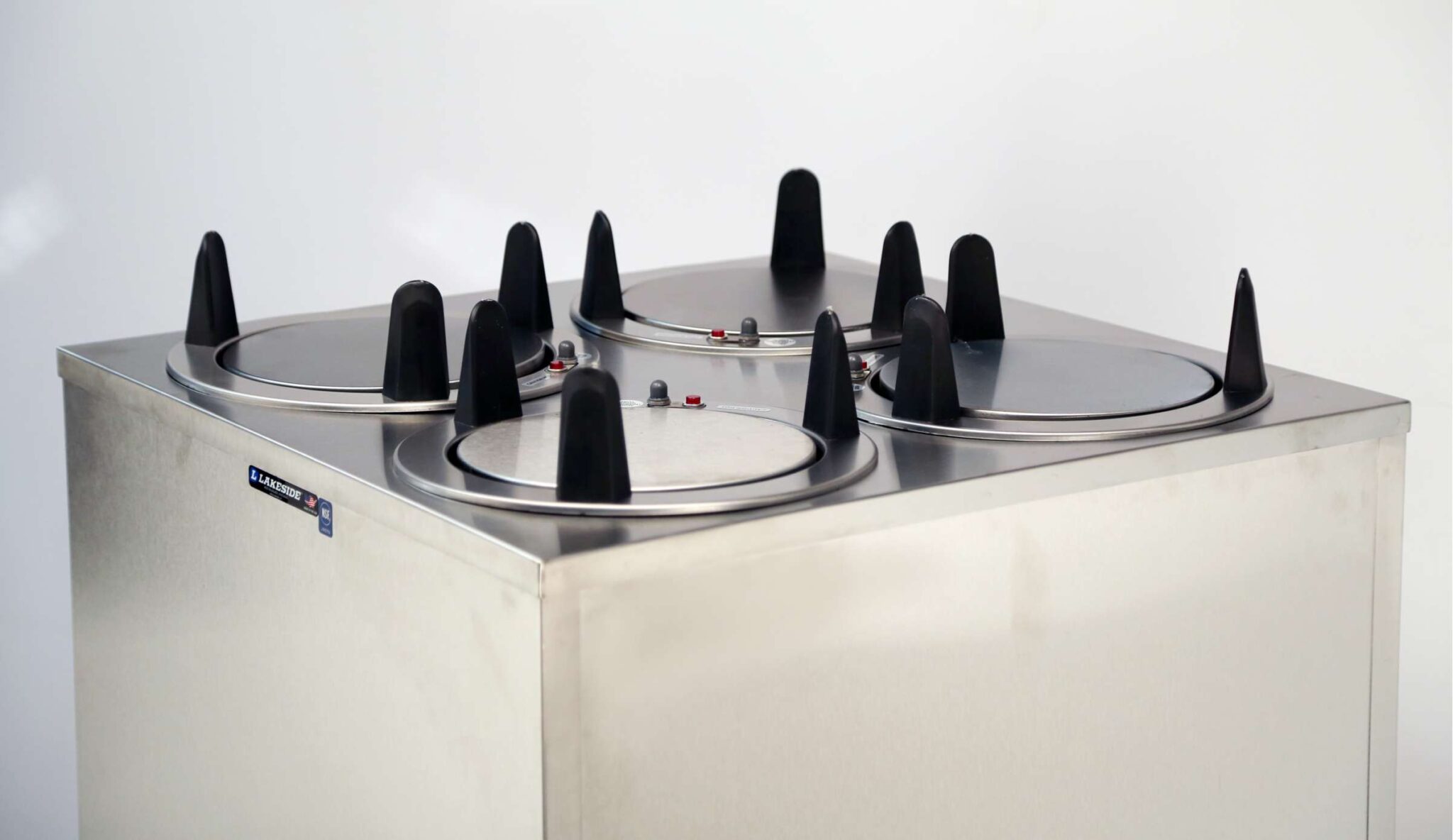 Lakeside 6409 Mobile Plate Dispenser, Heated, Four Stack, for 8-1/4 to ...