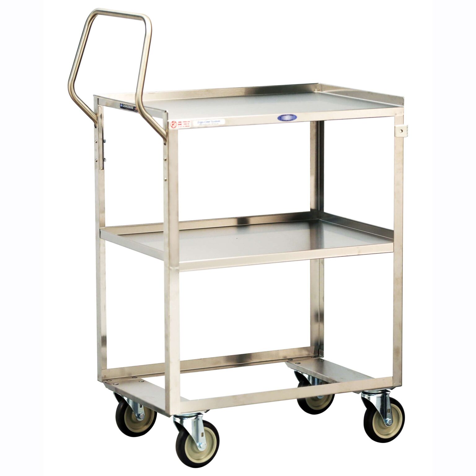 Lakeside 311 Stainless Steel Utility Cart, 3 Shelf: 15-1/2" x 24", 300 ...