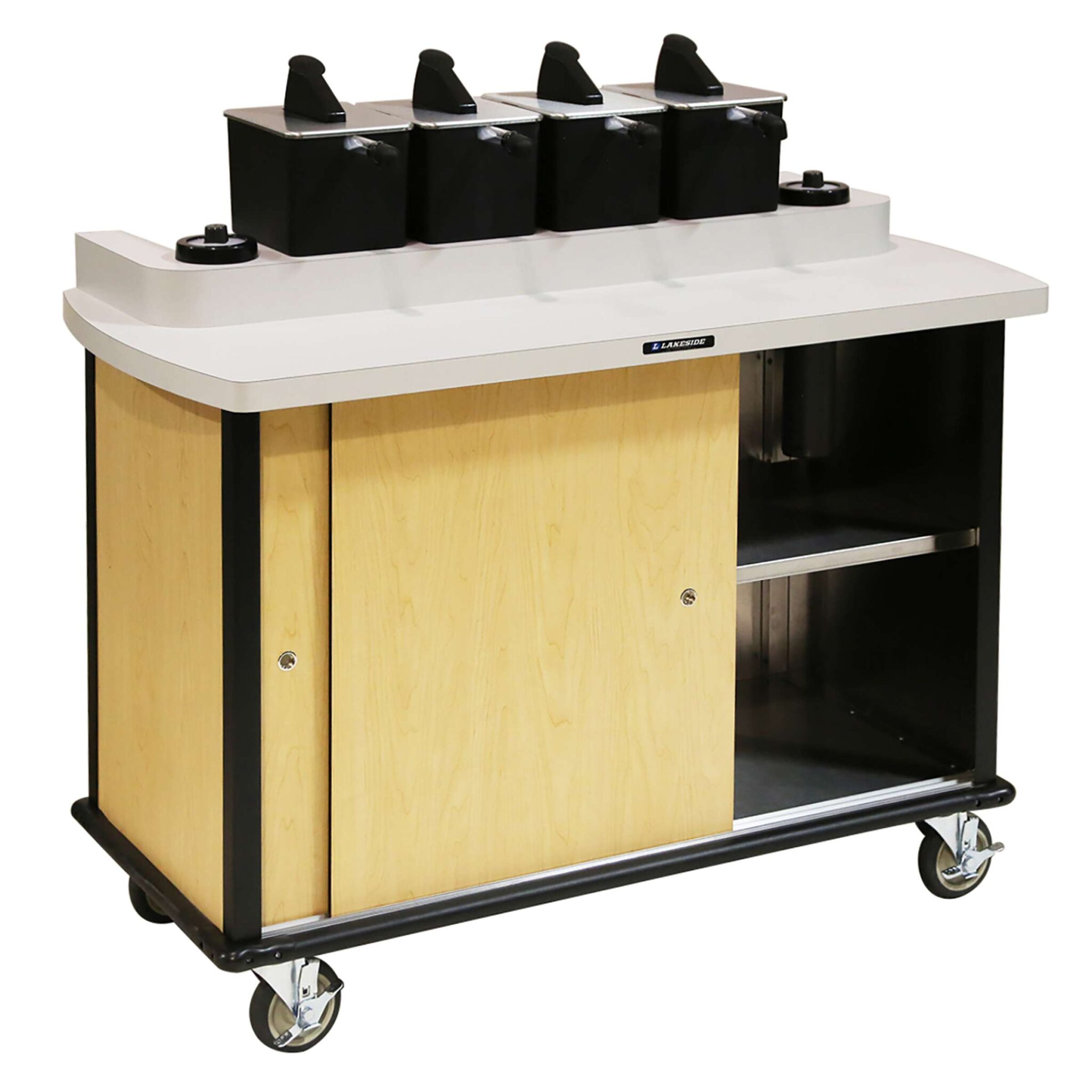 Lakeside 70211 E-Z Serve Mobile Condiment Counter (3-Product, 6-Pump ...