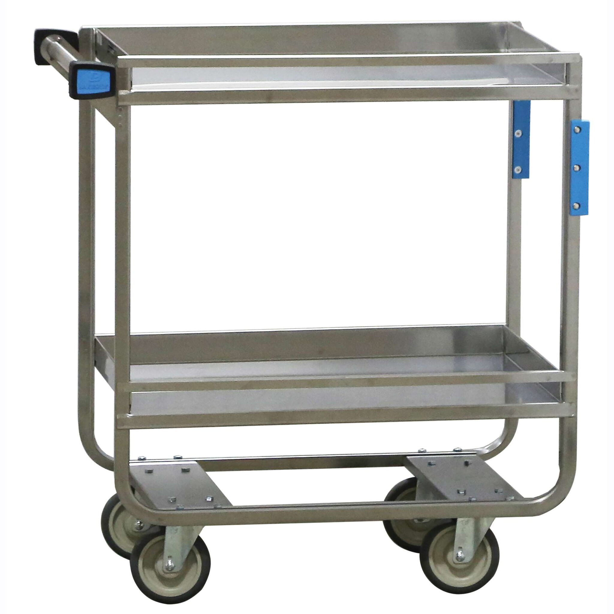 Lakeside 725 Guard Rail Utility Cart, 2 Shelf: 18" x 27", Heavy-Duty ...