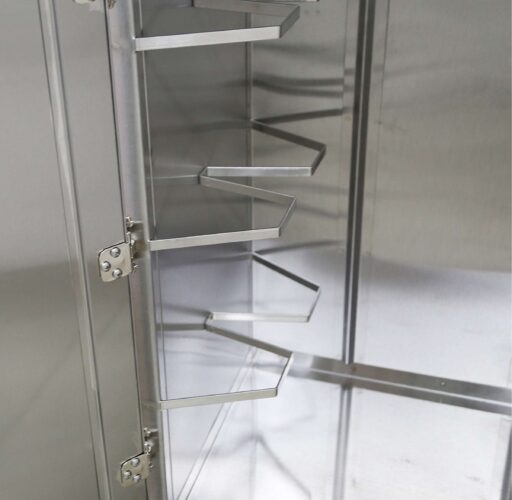 Lakeside 890 Enclosed Bussing Cart with Stainless Steel Ledge Rods for ...