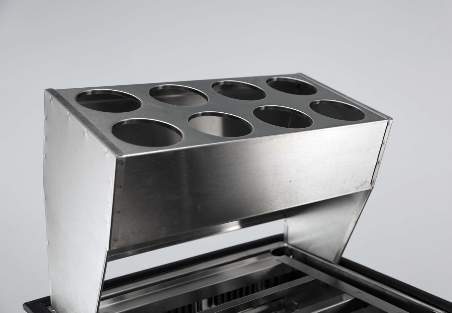 Lakeside 986 Mobile Tray Dispenser (2 Open Sides with Silverware ...