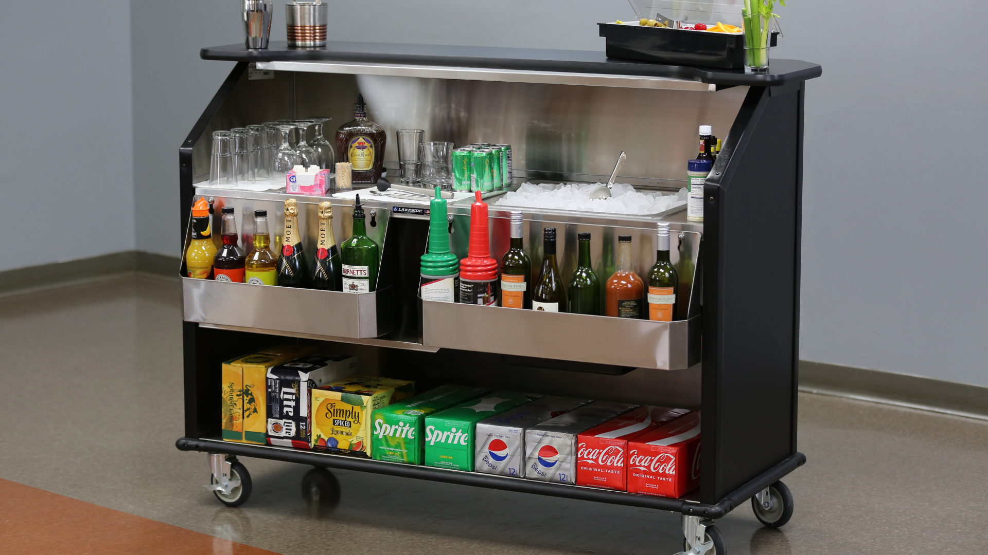 Portable Bar + Creation Station - Lakeside Foodservice