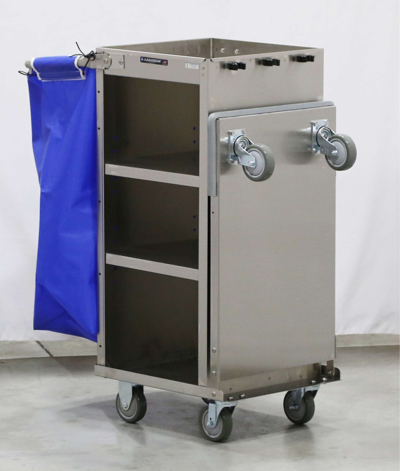 Lakeside 58070 Fold-Up Platform Housekeeping Cart without Door, (1 ...