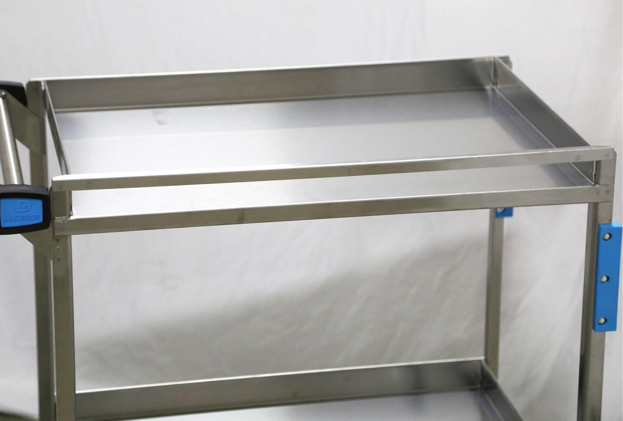 Lakeside 726 Guard Rail Utility Cart, 3 Shelf: 18" x 27", Heavy-Duty ...