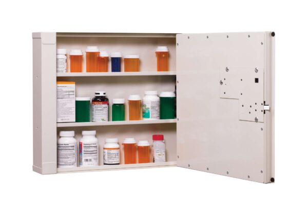 Lakeside LHS-120 High-Security Storage Cabinet, (3) Fixed Shelves ...