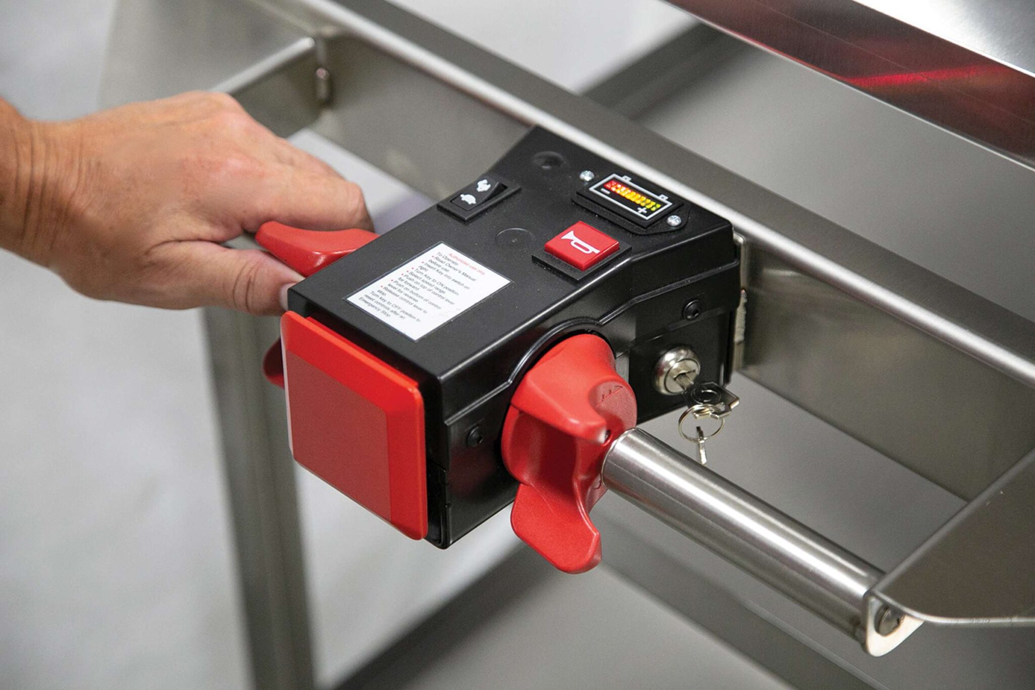 Lakeside 163422 Motorized Utility Cart, 3 Shelf: 24-1/2" x 36", 1000-Lb ...