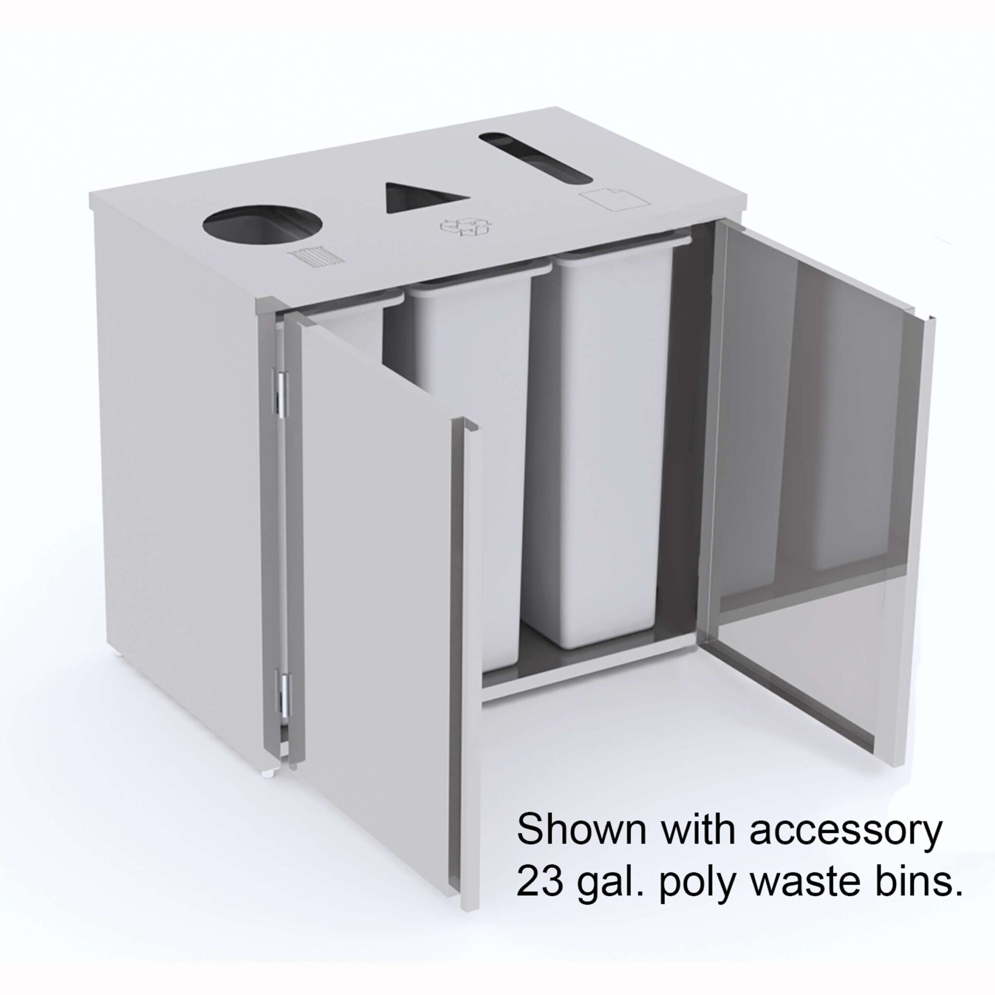 Lakeside 4412 2 Compartments, Front Access, Laminate Finish Waste and ...