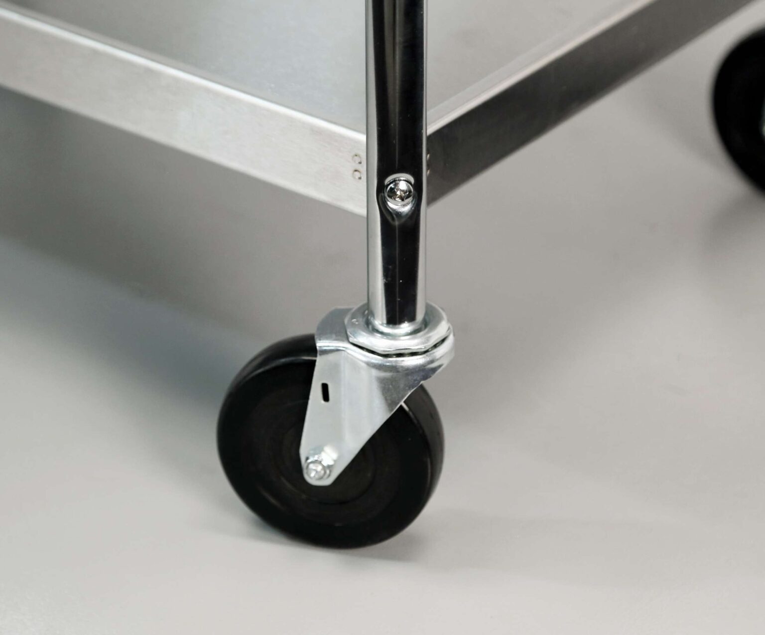 Lakeside 499 Tubular Utility Cart, NSF, Chrome Plated Frame, 3 Shelf ...